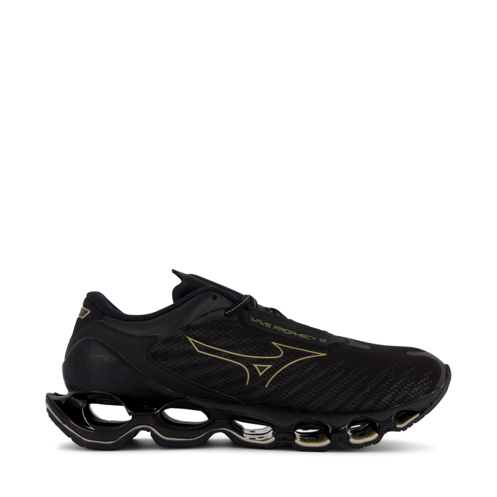 Wave Prophecy 12 Black ge Gold Mizuno Runforest
