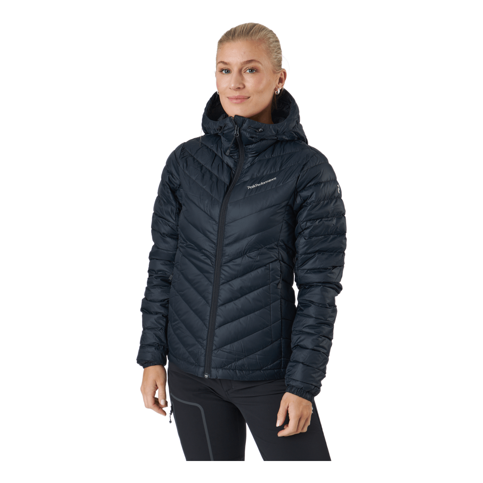 W Frost Down Hood Jacket Black - Peak Performance – Runforest.com