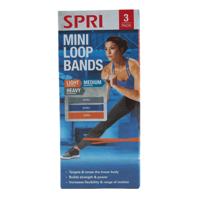 Spri Mini Loop Bands 3-pack Multi - SPRI – Runforest.com