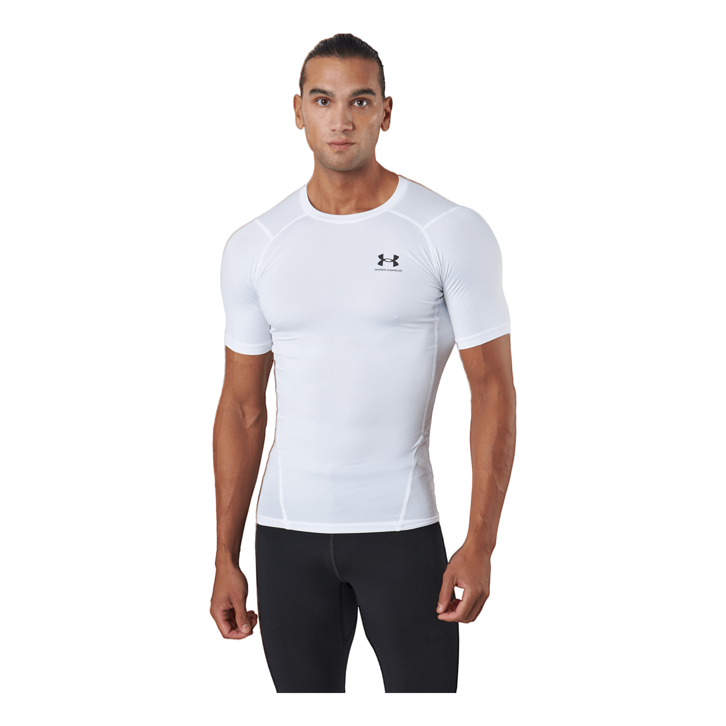 Ua Hg Armour Comp Ss White - Under Armour – Runforest.com